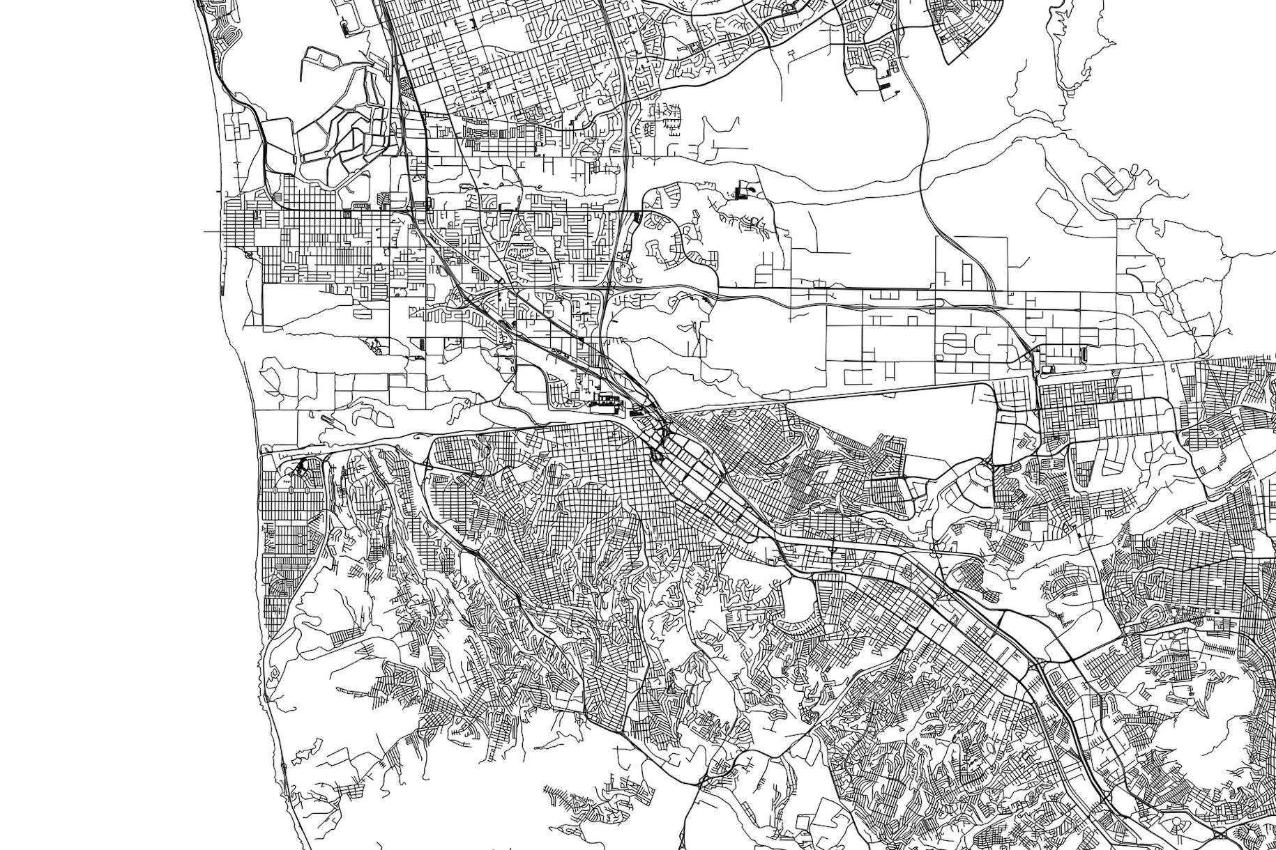 Tijuana Map wallpaper - Happywall