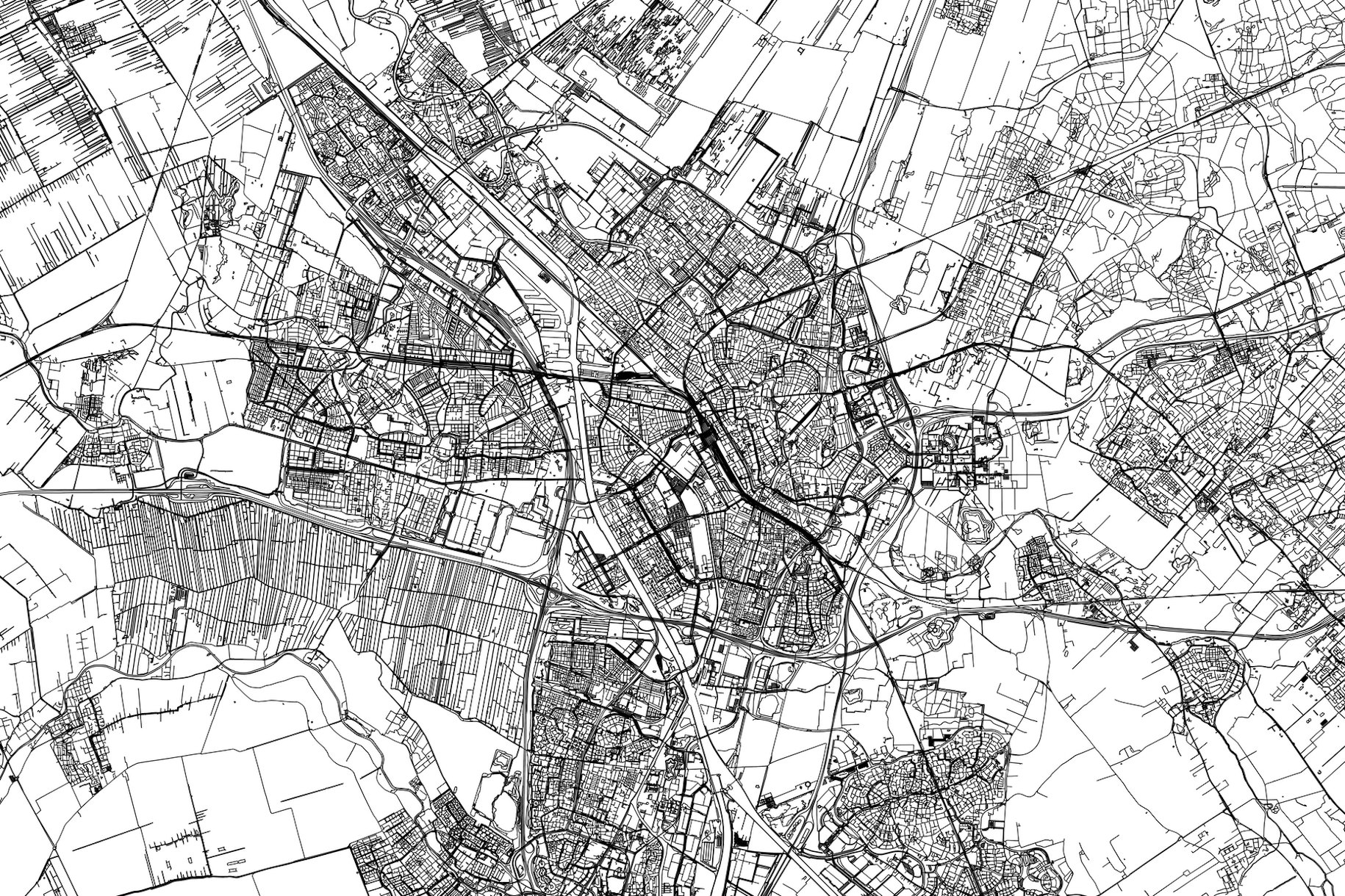 Utrecht Map Wallpaper | Happywall