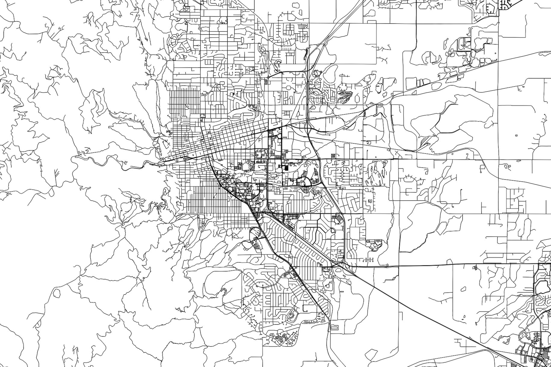 Boulder Map Wallpaper - Unique and Stylish Wall Decor - Happywall