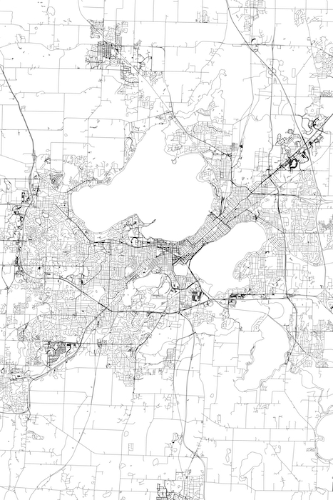 Madison Map Portrait wallpaper wallpaper | Happywall