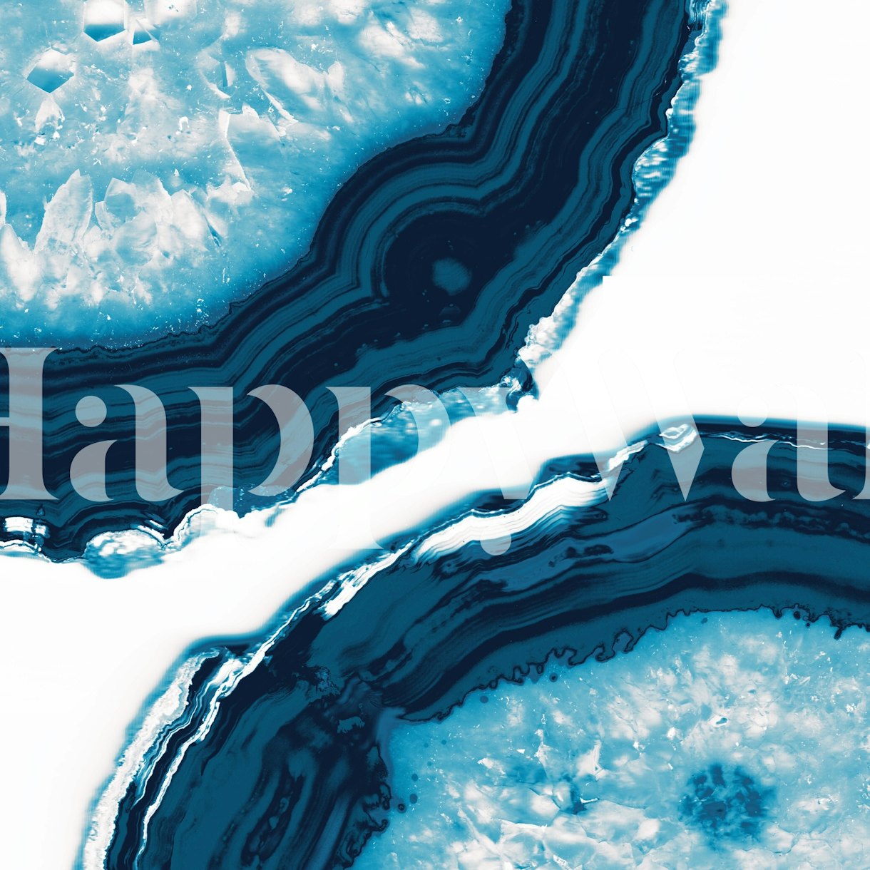 Blue Agate 1 wallpaper - Happywall