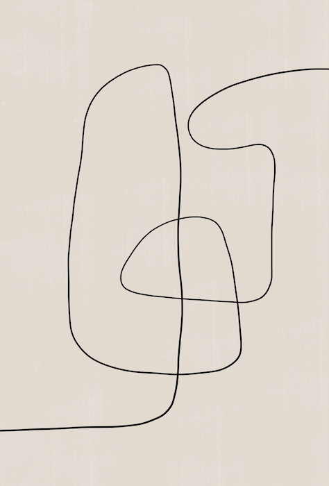 Minimalist Line Art Wallpaper for Modern Decor