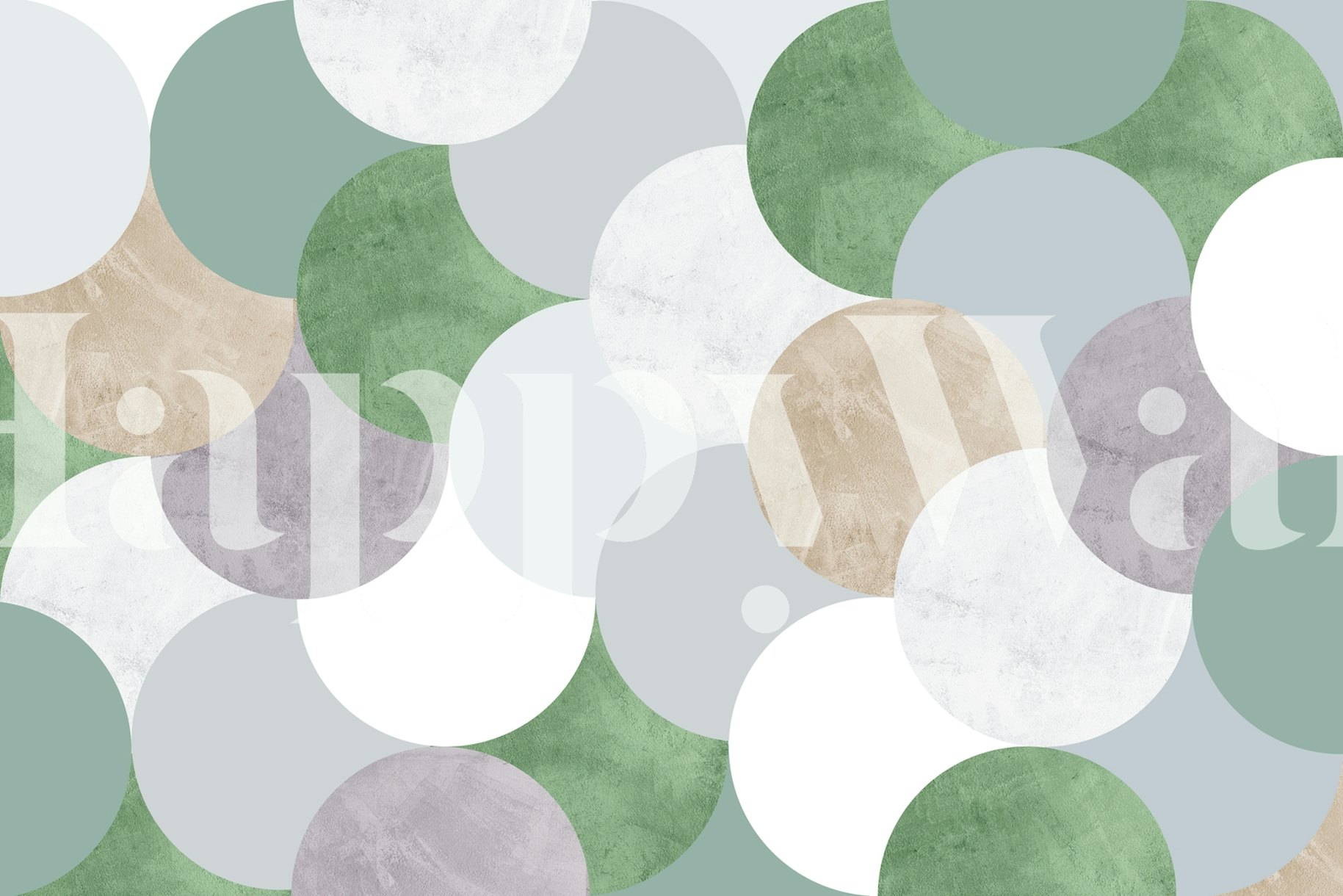 Circle geometric Art wall wallpaper - Happywall