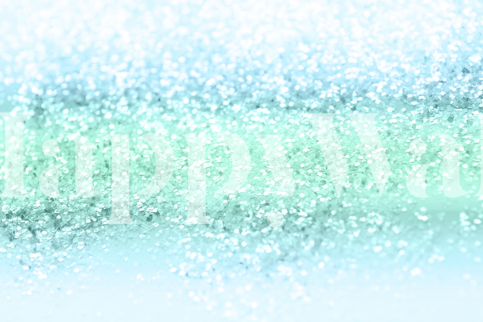 Buy Aqua Seafoam Ocean Glitter 1 Wallpaper Online | Happywall