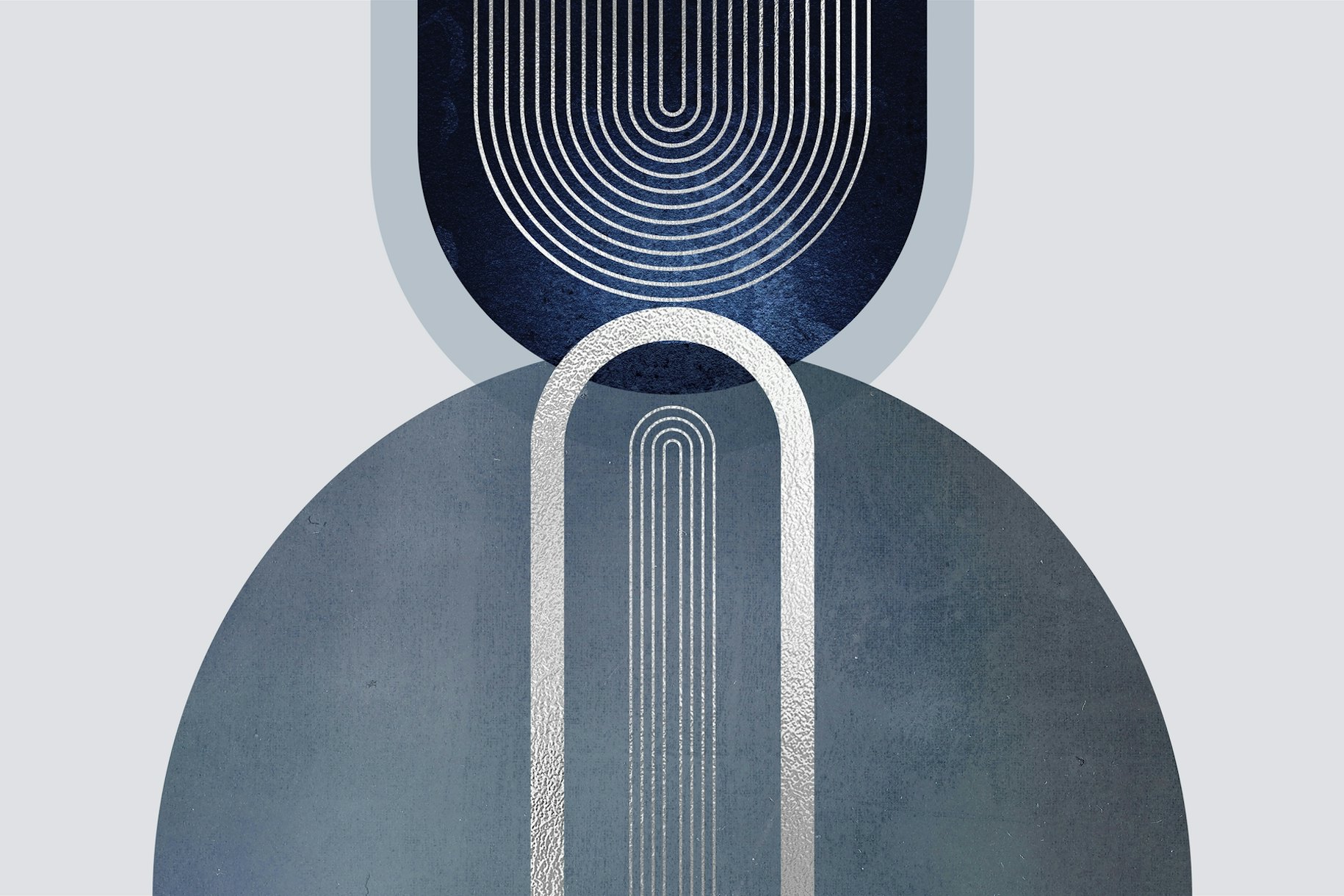 Blue Statement Wall Wallpaper | Happywall