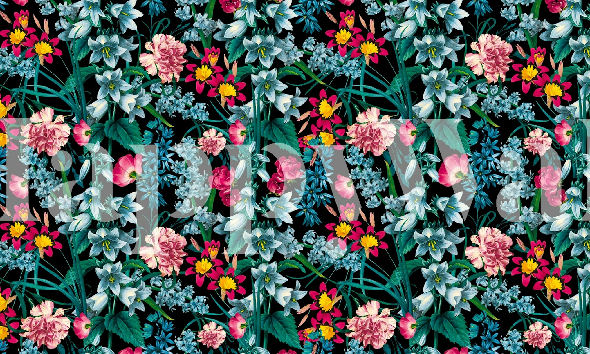 Botanic Floral Pattern wallpaper - Happywall