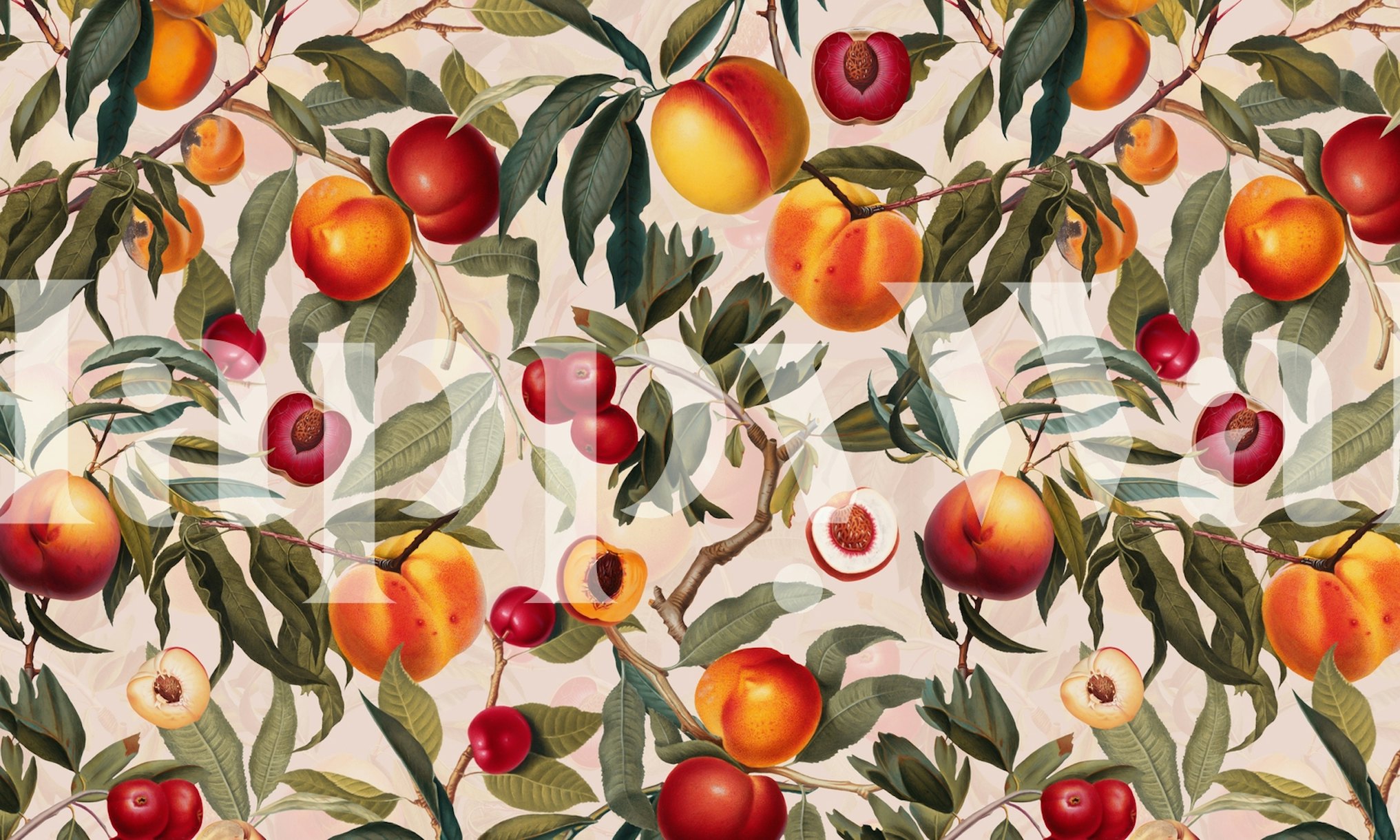 Vintage Fruit Pattern Wallpaper - Unique Fruit Pattern Design for Walls ...