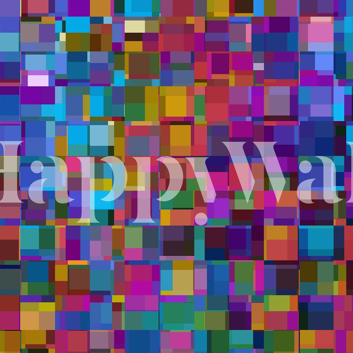 Hip To Be Square wallpaper - Free shipping | Happywall
