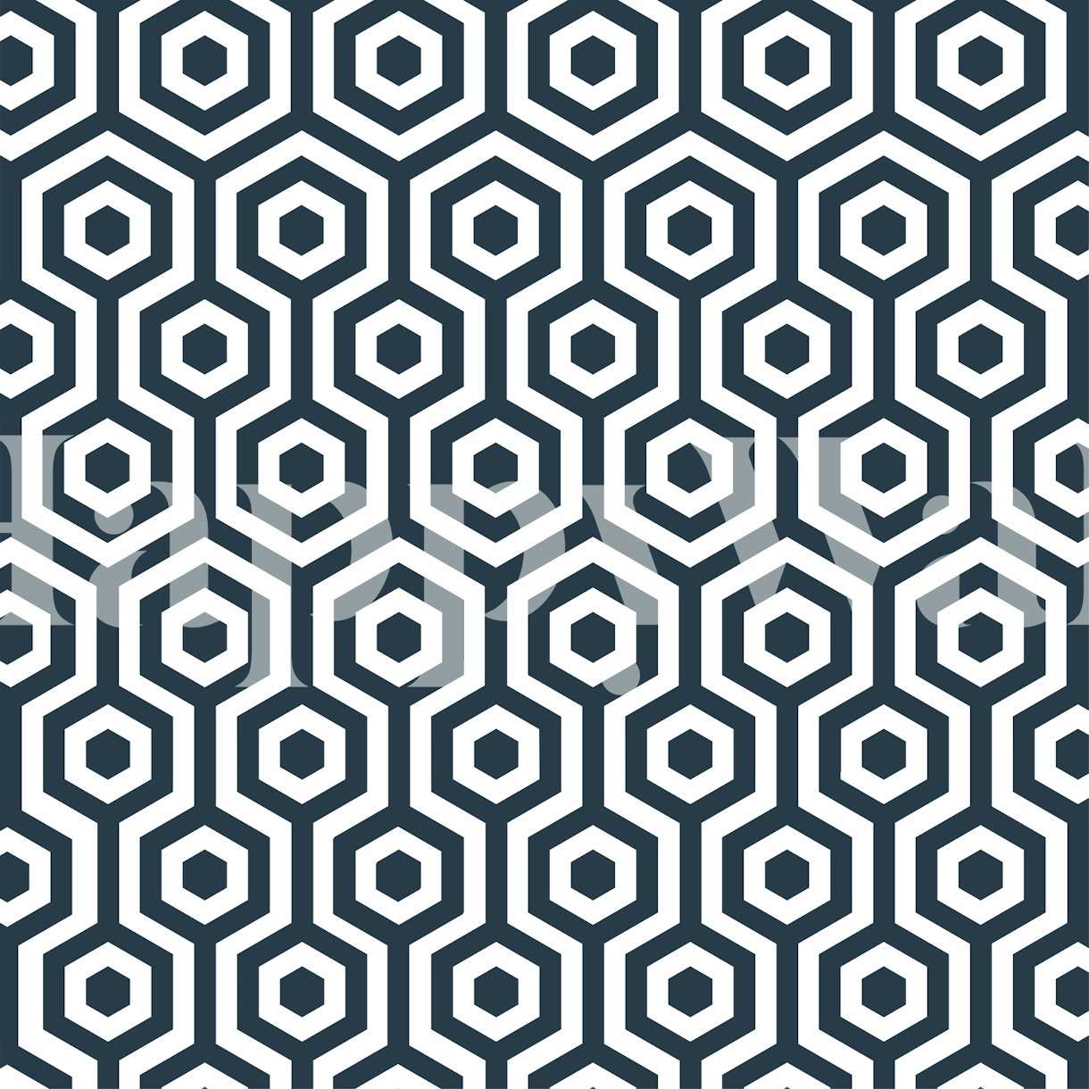 White Grey Hexagon Pattern Wallpaper - Happywall
