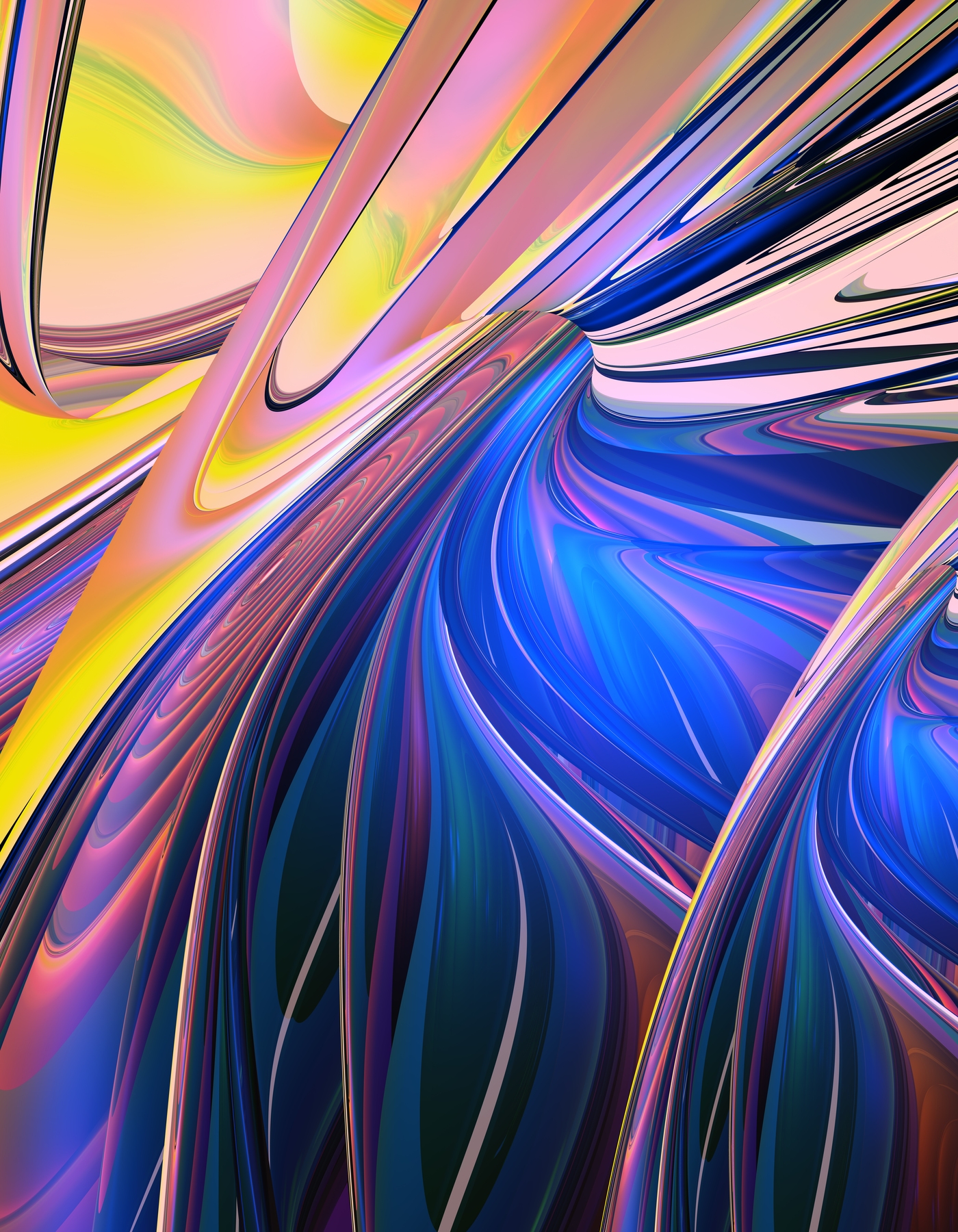 Buy Winding Shapes 6 Wallpaper Online | Happywall