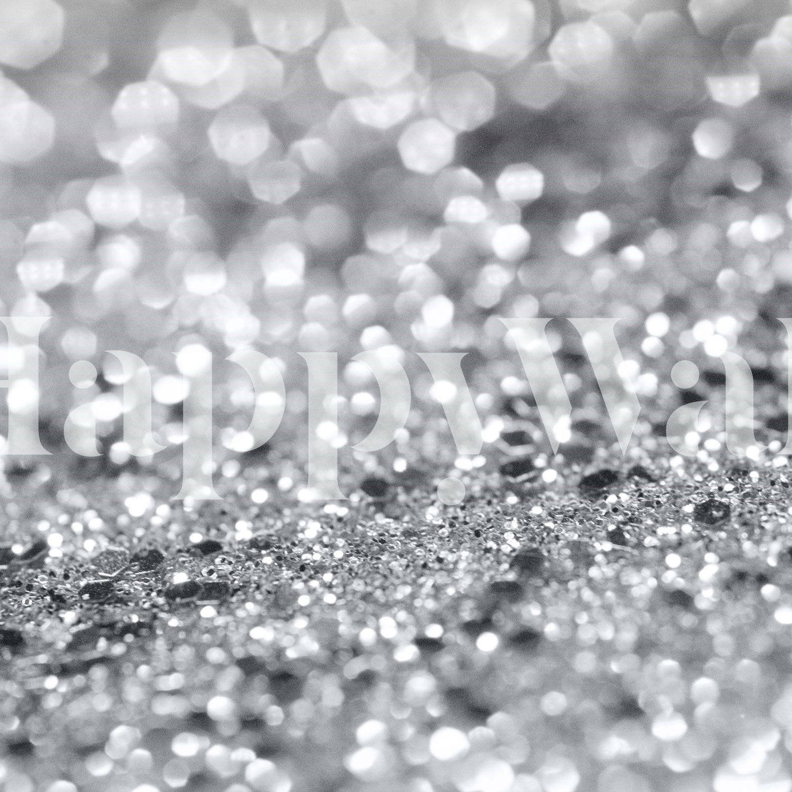 Silver Glitter Wallpaper for Modern Decor