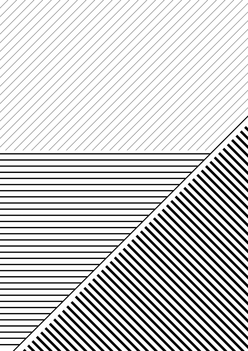 Geometric Lines Black White 2 wallpaper - Free shipping | Happywall