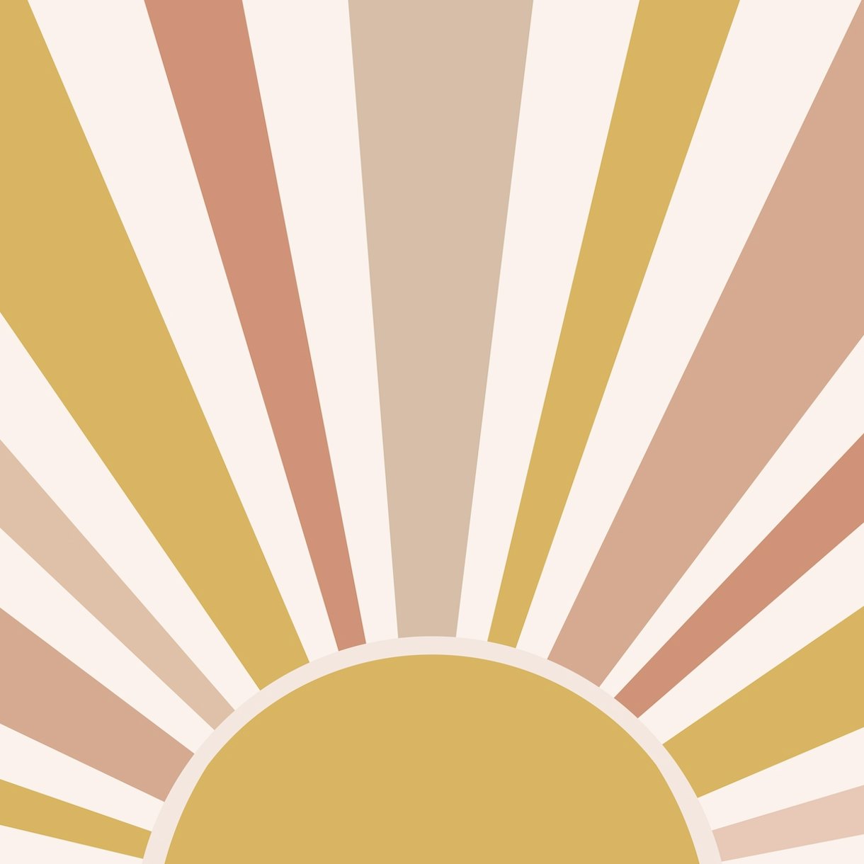 Boho Sun Illustration wallpaper - Happywall