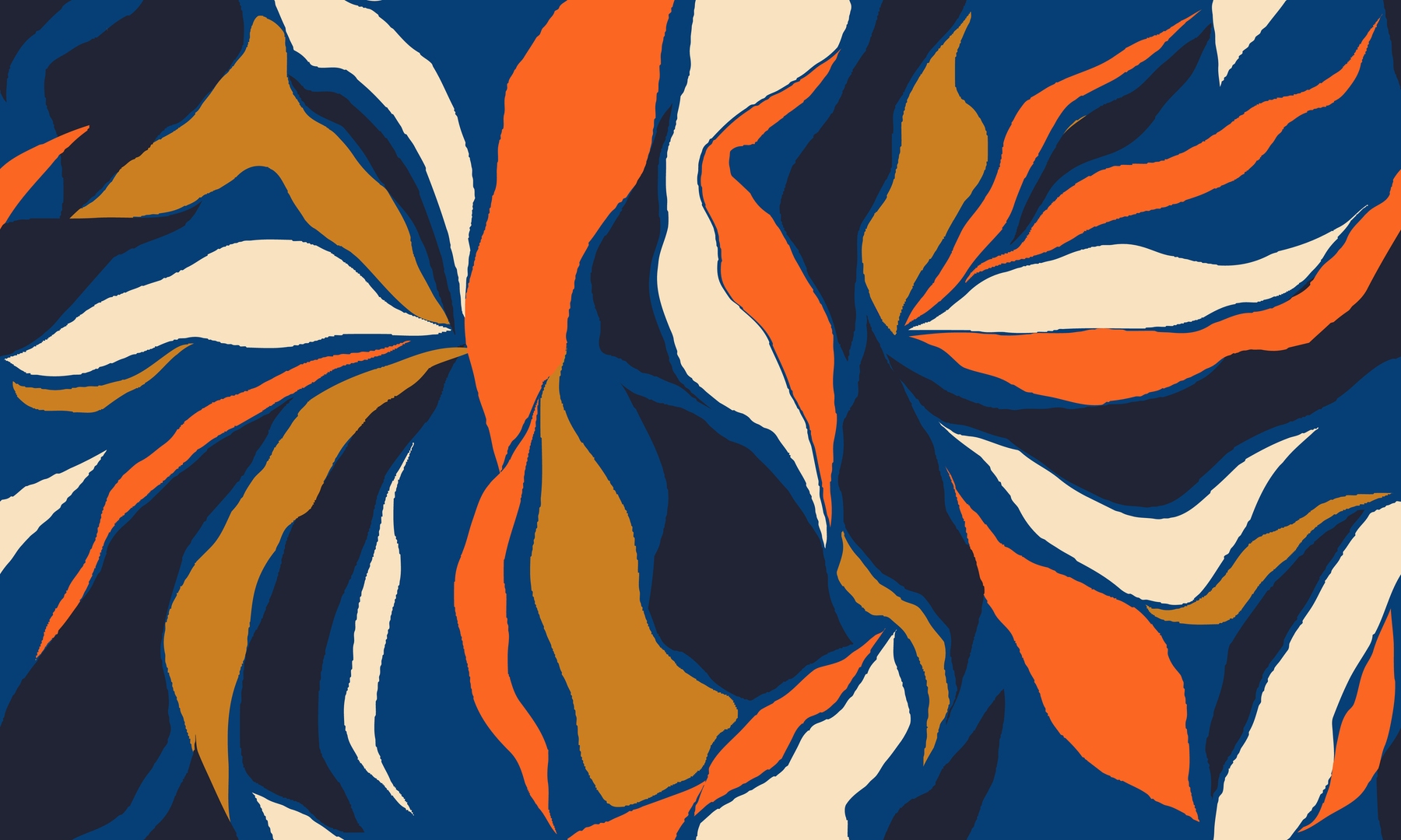 Abstract Shapes Blue Wallpaper | Happywall.com