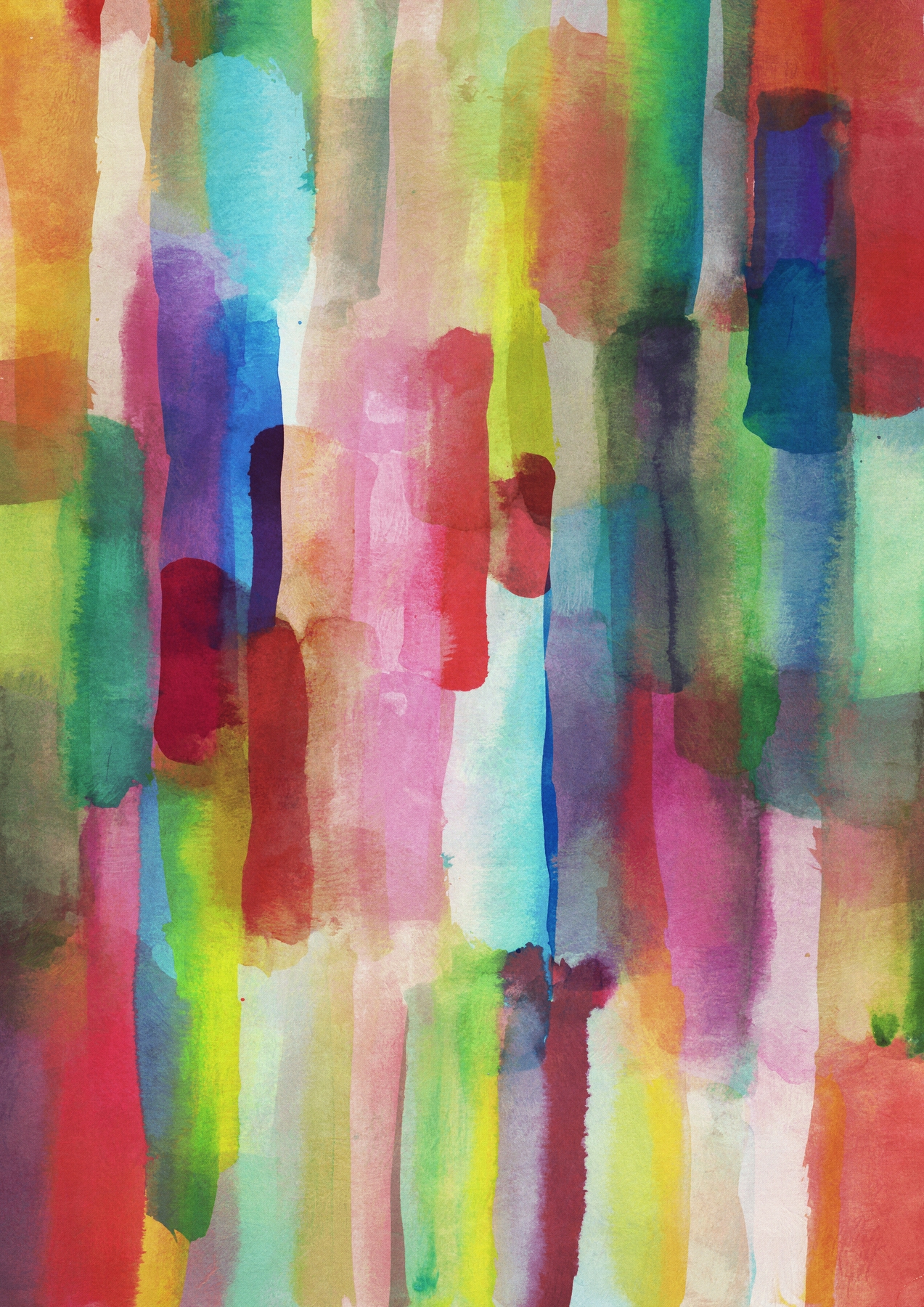 Colored Brush Strokes Wallpaper | Buy Now | Happywall