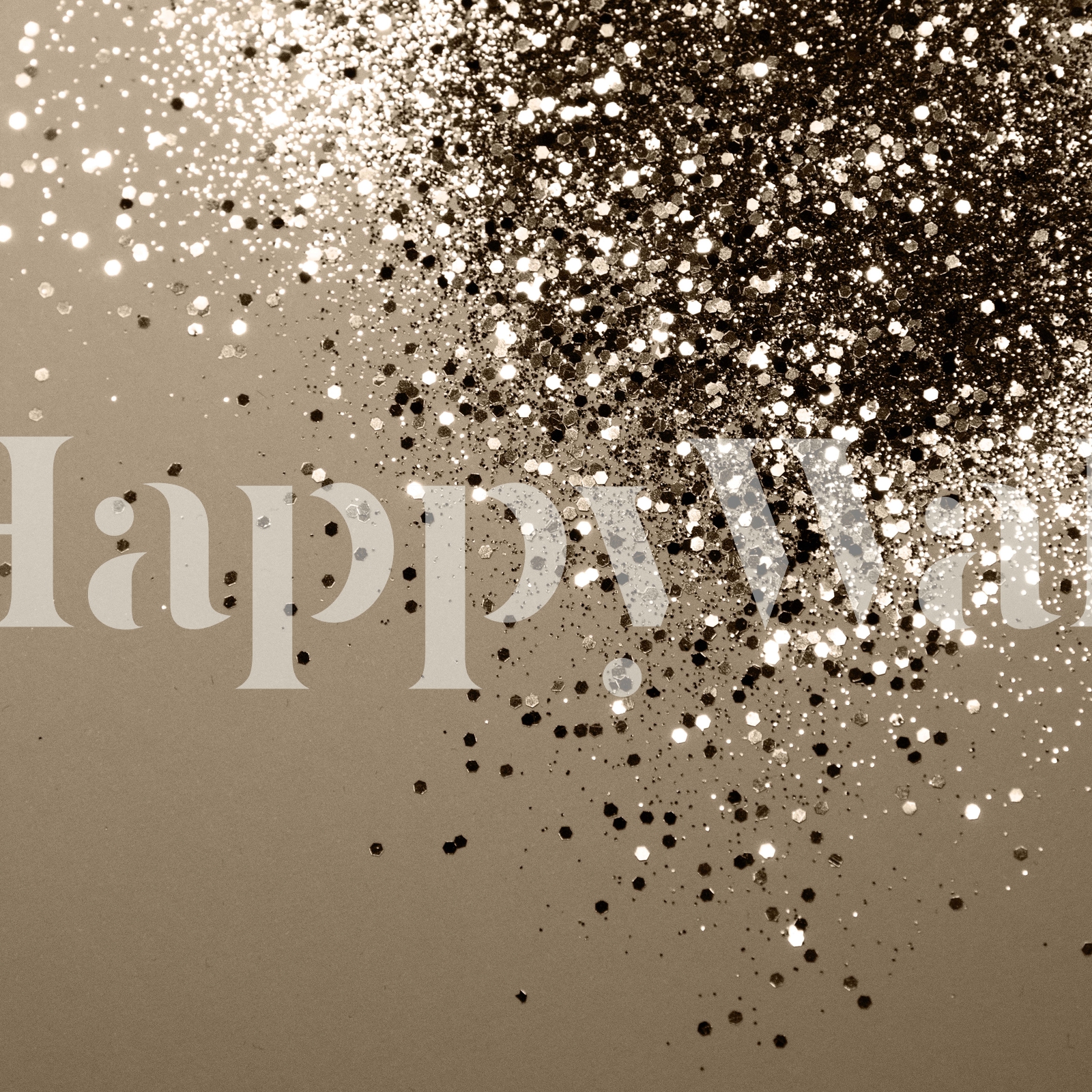 Sparkling Sepia Lady Glitter 1 Wallpaper - Buy Online | Happywall