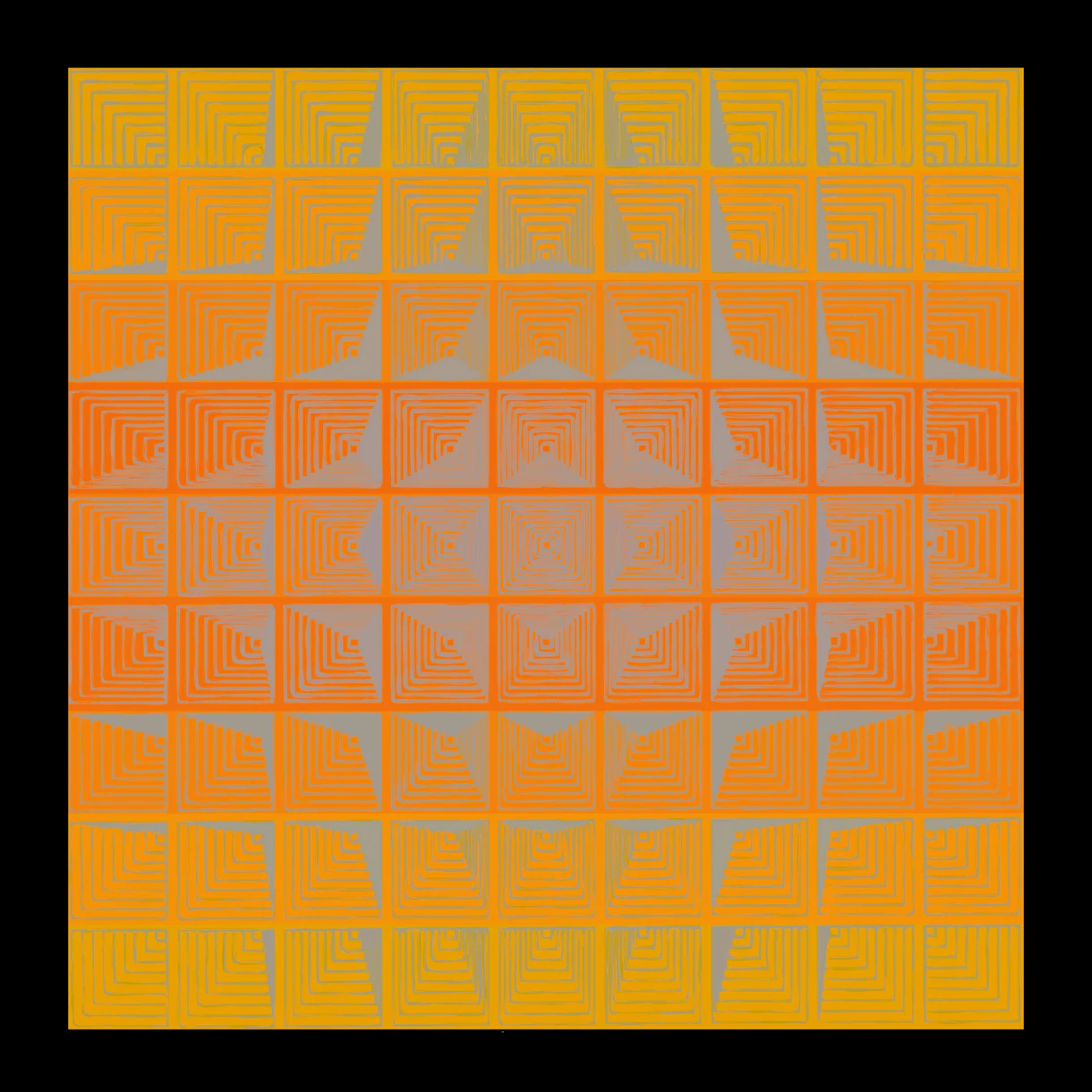 Panton inspired Sunset wallpaper - Happywall
