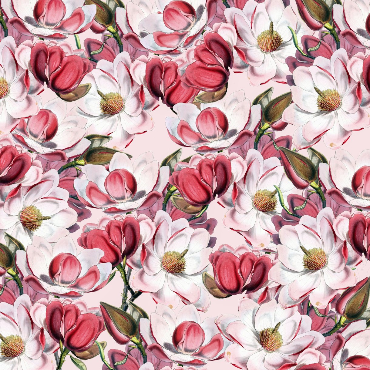 Magnolia Pattern wallpaper - Happywall