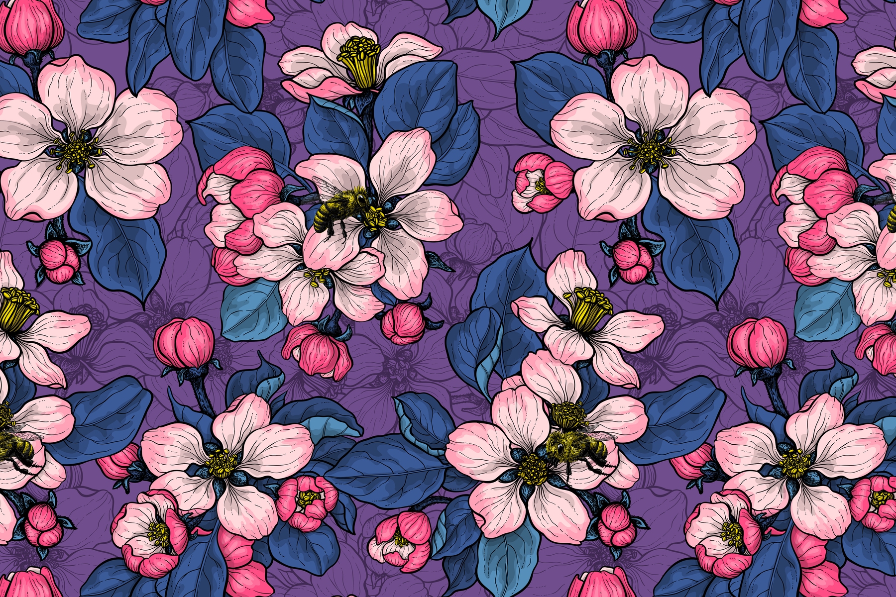 Apple Blossom 6 Wallpaper - Buy Online | Happywall.com