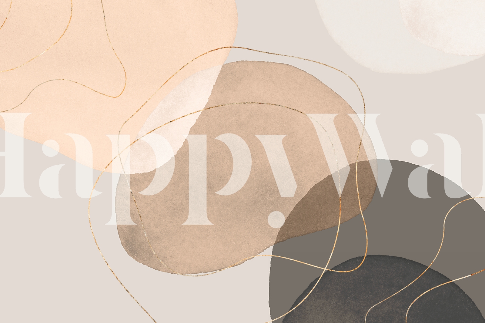 Modern Earthy Tones Abstract Wallpaper