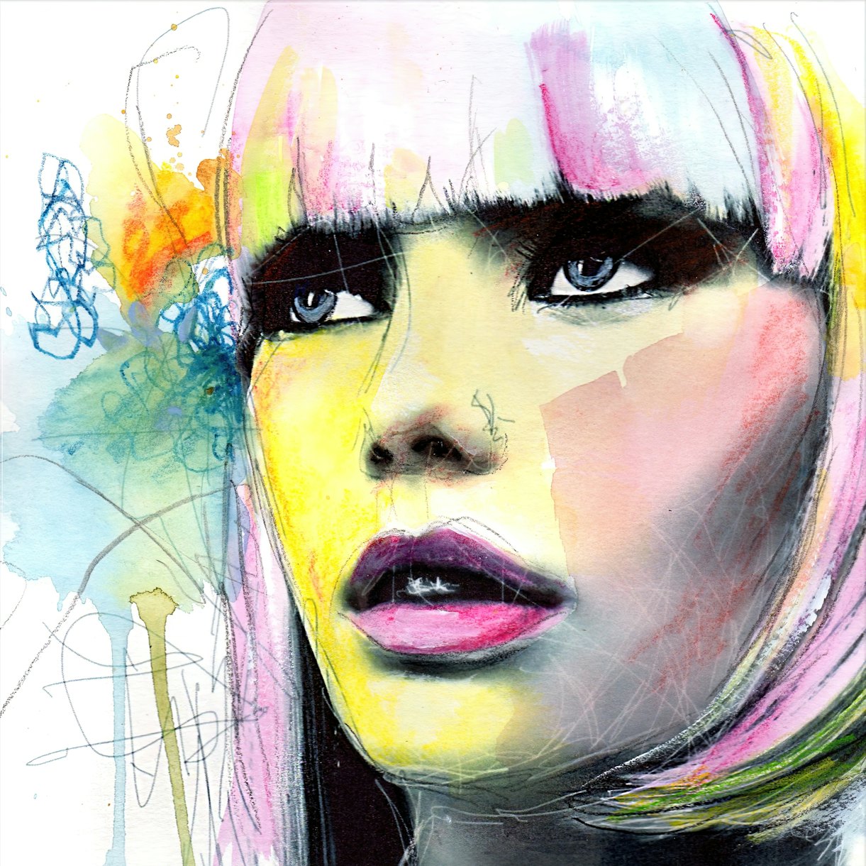 Strong Desire Female Portrait Wallpaper - Happywall