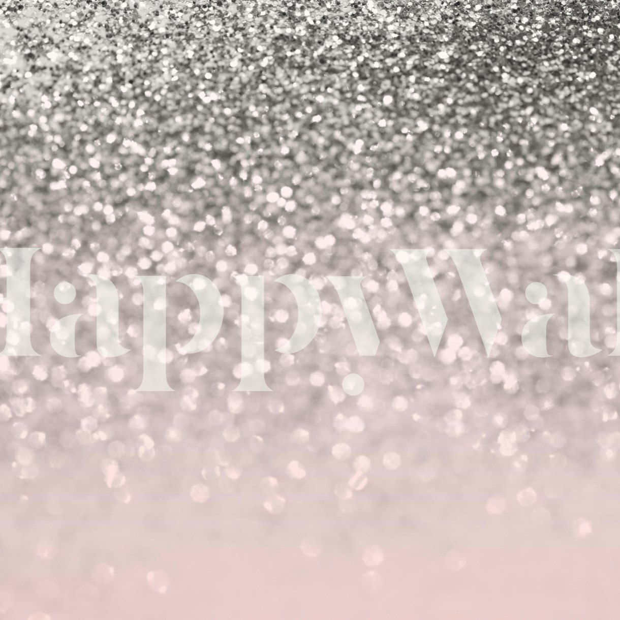Get Glamorous with Silver Blush Glitter Wallpaper | Happywall