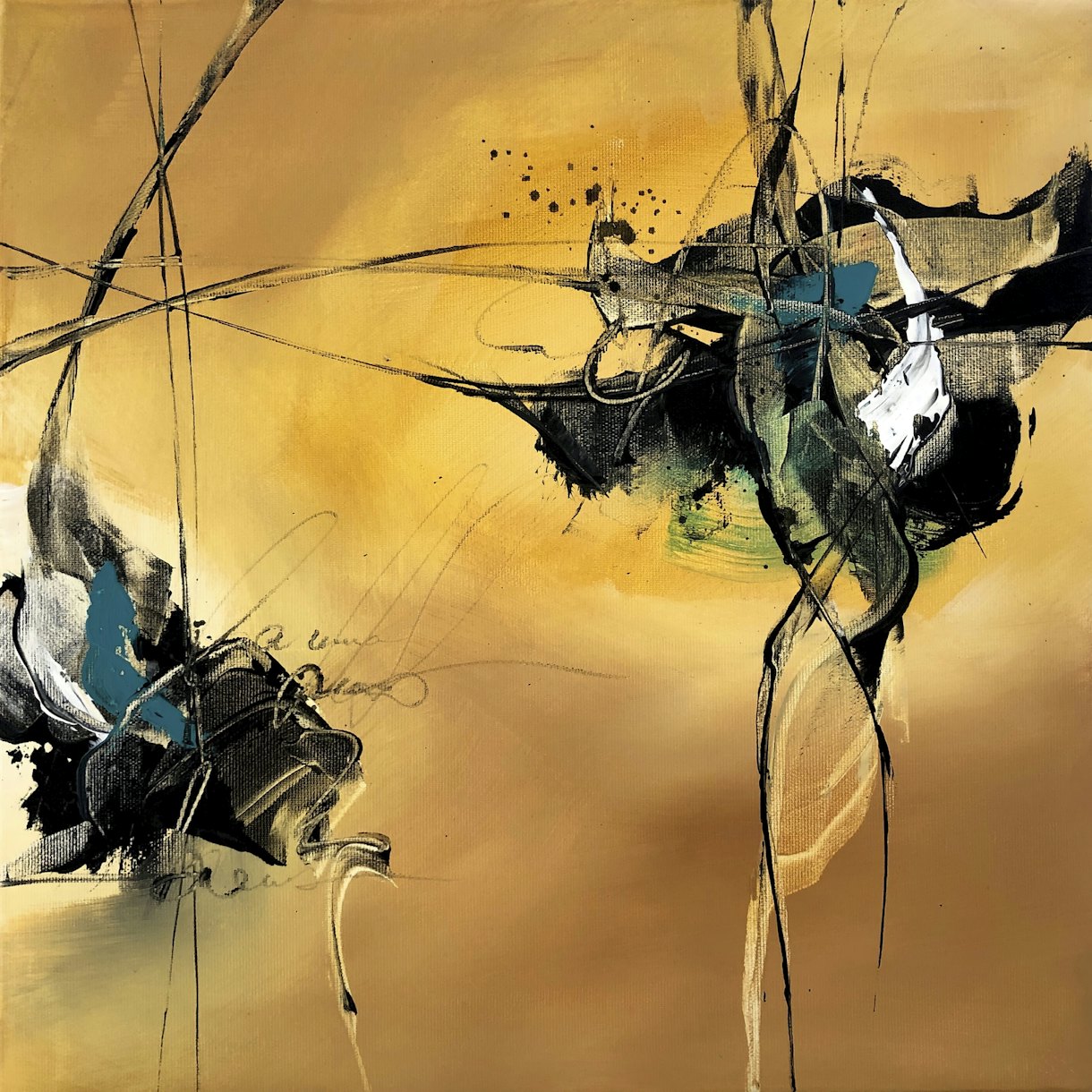 Desert Dance Abstract Art Wallpaper – Buy Online | Happywall