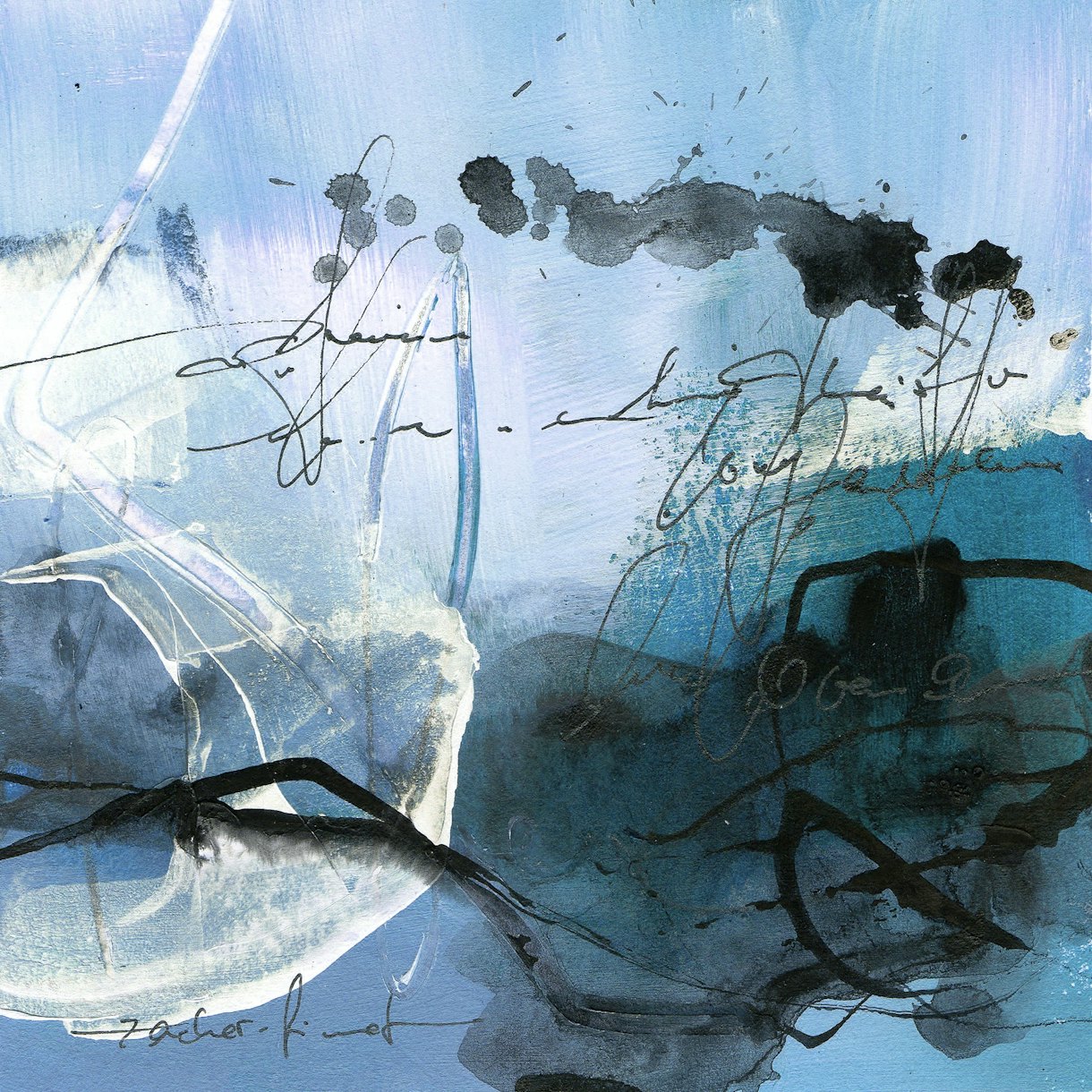 "Buy Blue Abstract Thinking Wallpaper Online - Happywall"