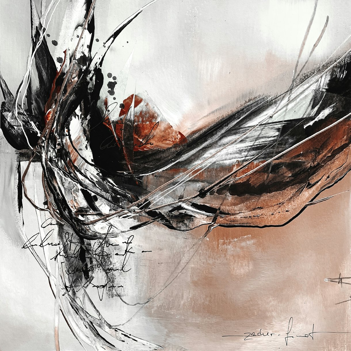 Fierce Fight Abstract Art Wallpaper | Happywall