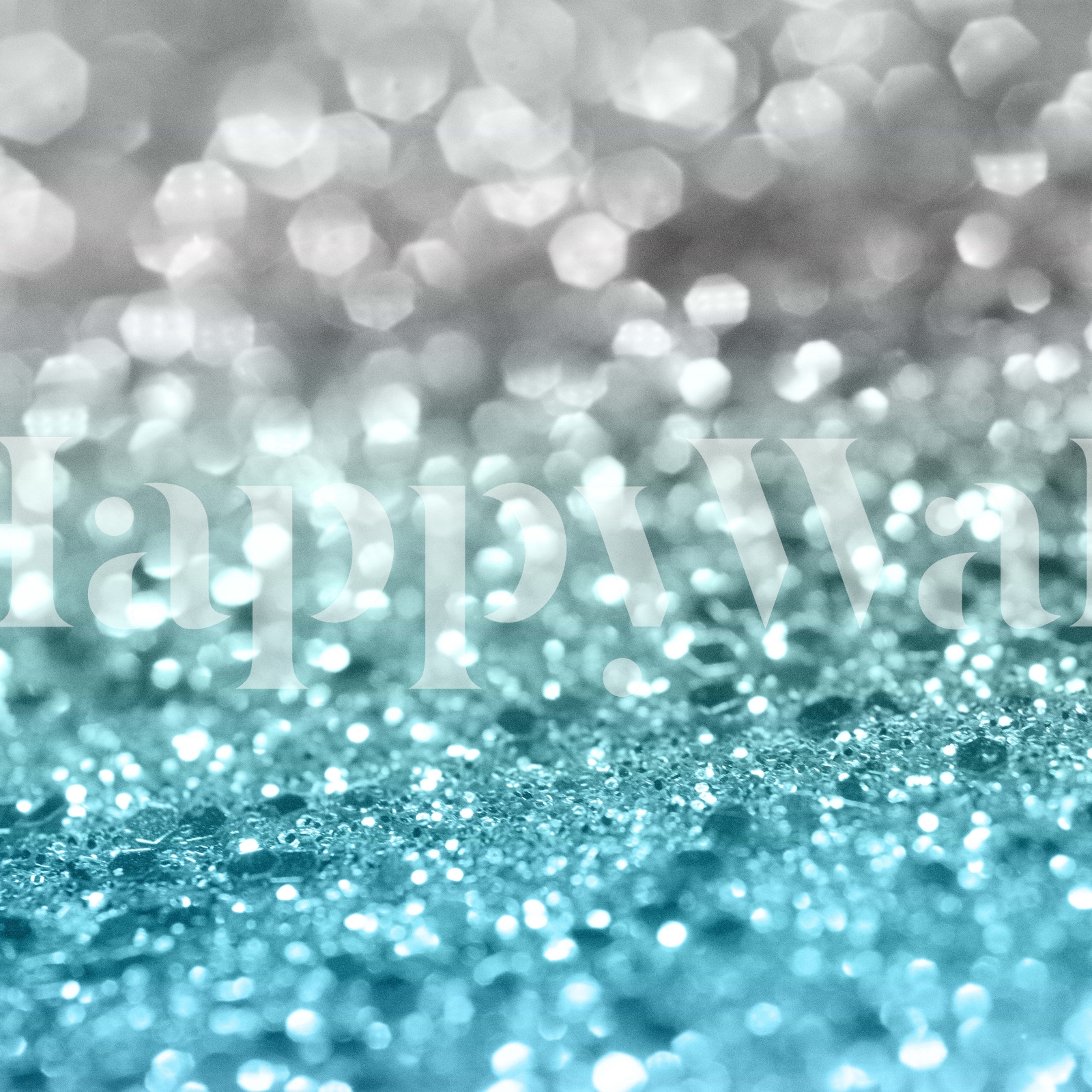 Aqua Glitter Effect Wallpaper