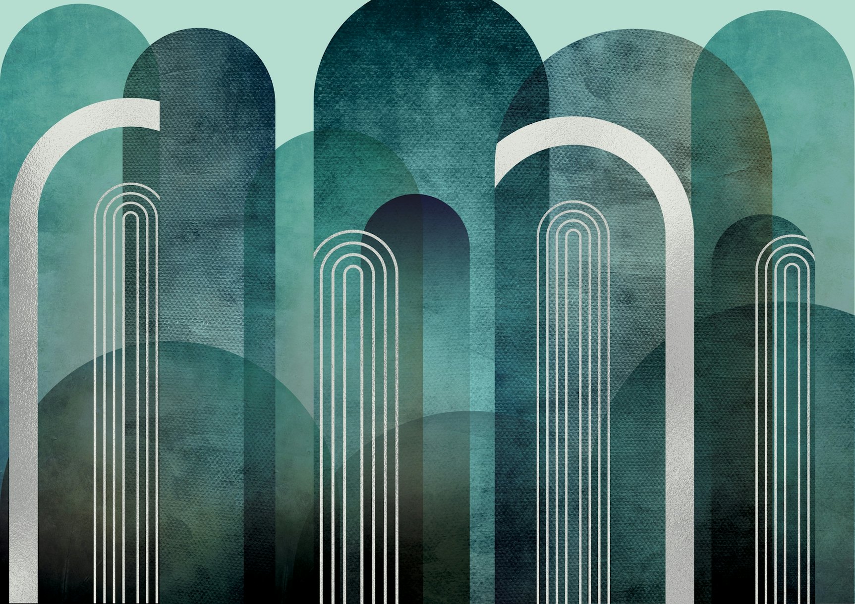 Mid-Century Statement Wallpaper - Retro Modern Wallpaper | Happywall