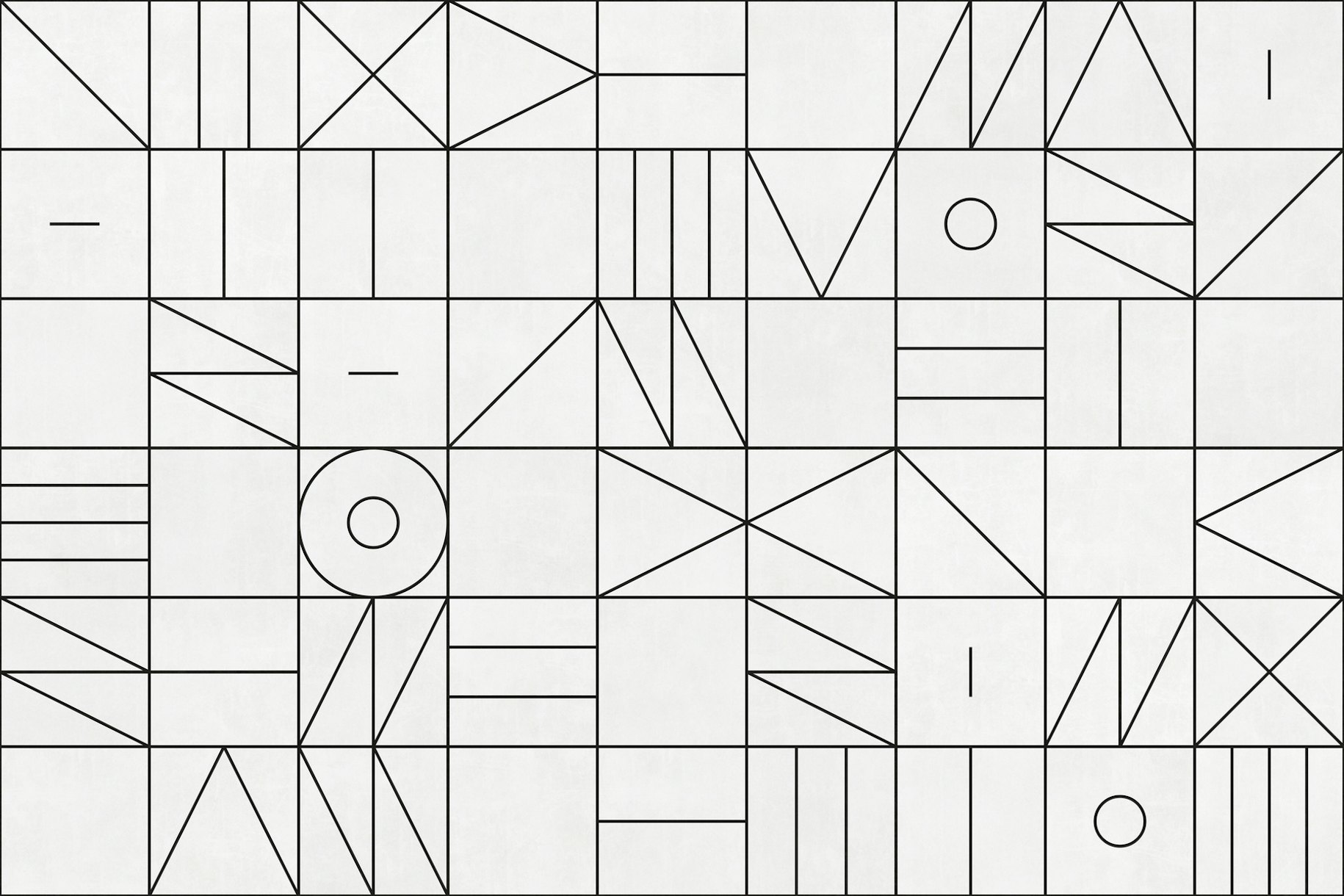 Shop My Fav Geo Patterns No. 1 Large Wallpaper - Happywall