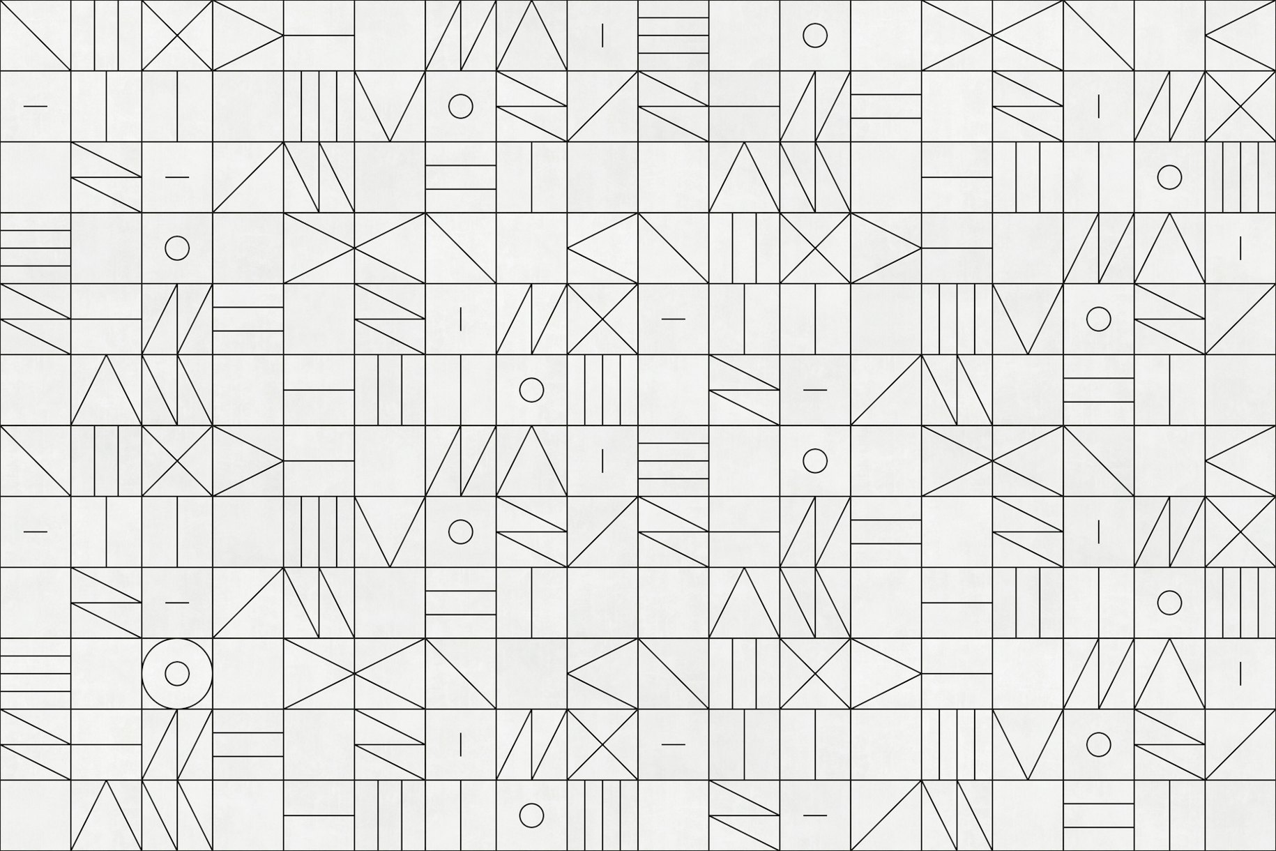 Buy My Fav Geo Patterns No.1 Small Wallpaper | Happywall