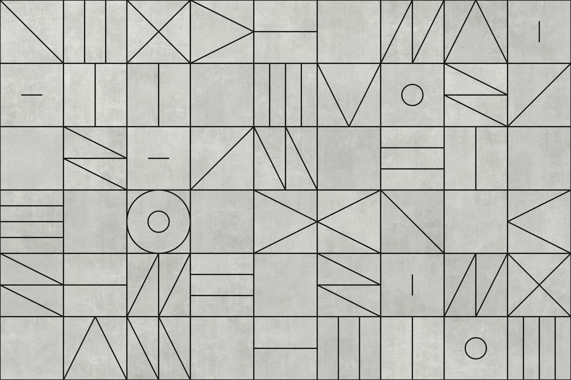 Shop My Fav Geo Patterns No.3 Large Wallpaper Online | Happywall