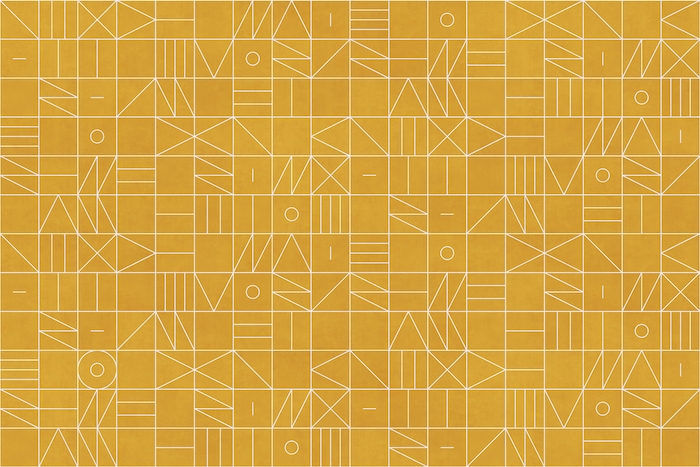 Buy My Fav Geo Patterns No. 4 Small Wallpaper Online | Happywall