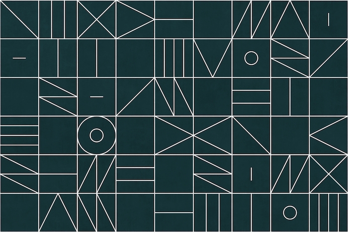 Shop My Fav Geo Patterns No. 8 Large Wallpaper | Happywall