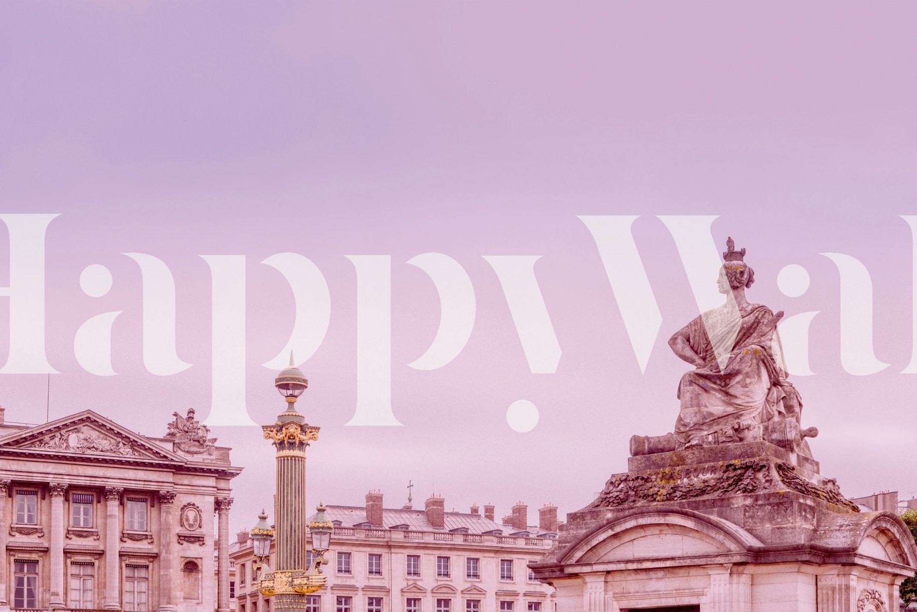 "Purple Paris Wallpaper - High-Quality Wallpapers | Happywall"