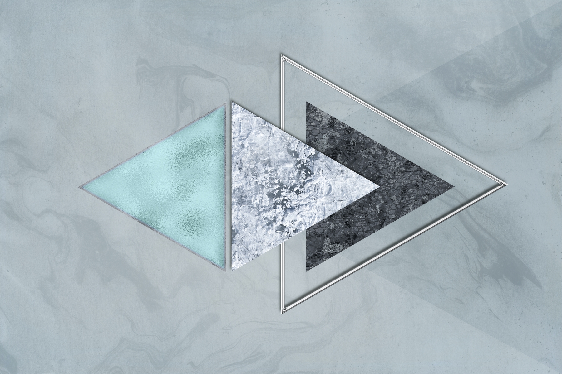 Triangle Marble Elegance Wallpaper - Buy Online at Happywall
