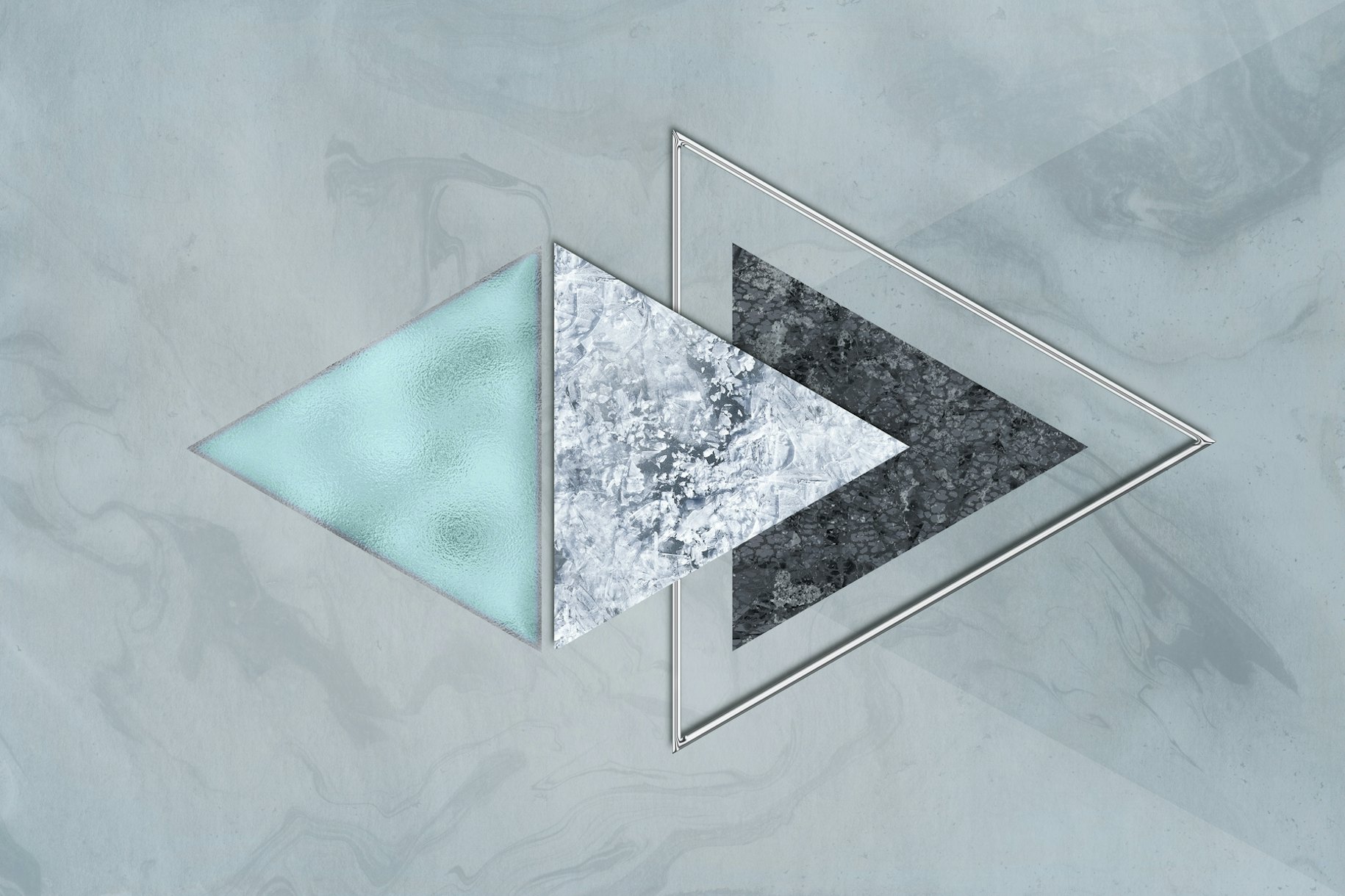 Triangle Marble Elegance Wallpaper - Buy Online at Happywall