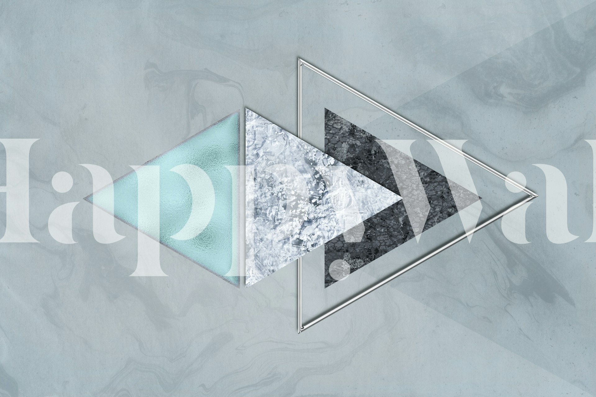 Triangle Marble Elegance Wallpaper - Buy Online at Happywall