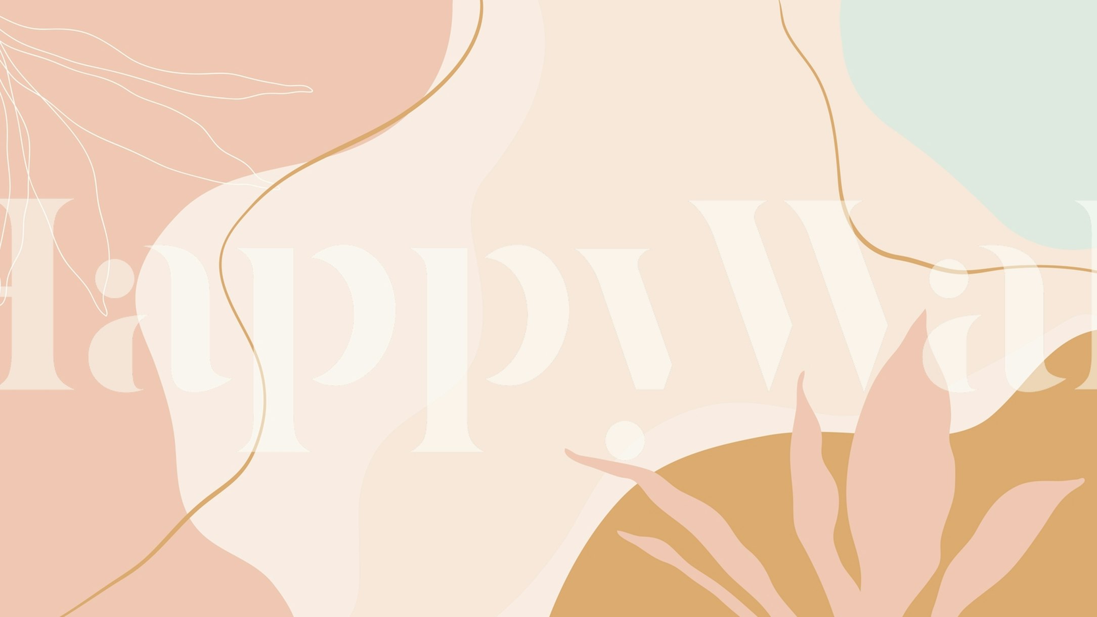 "Earth Organic Shapes Wallpaper | Buy Eco-Friendly Wallpaper - Happywall"