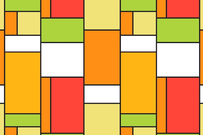 Colorful Geometric Yellow Wallpaper for Kids