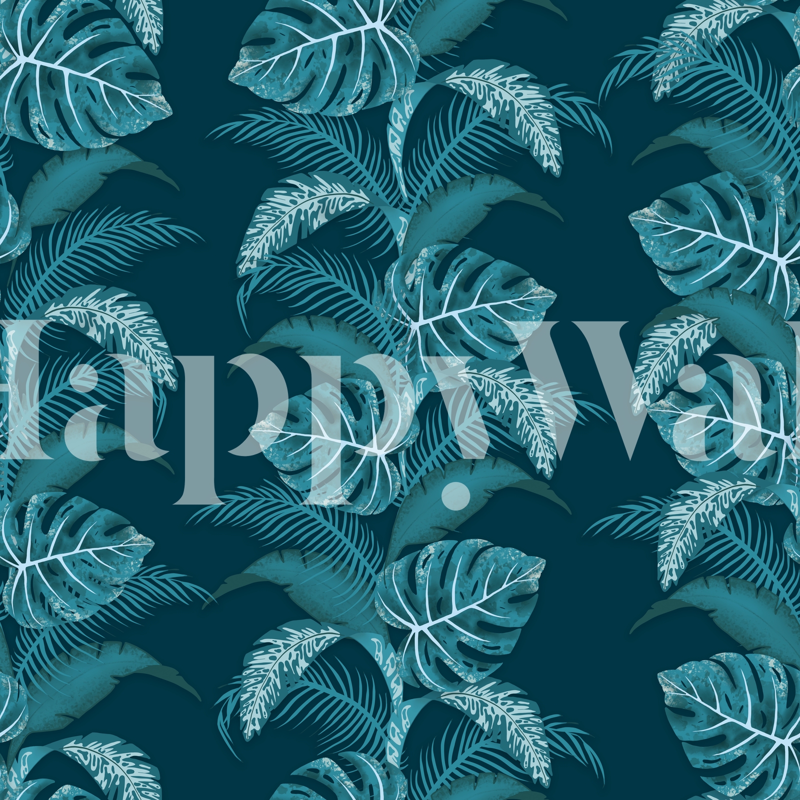 Jungle Leaf Stripe Wallpaper - Buy Online at Happywall