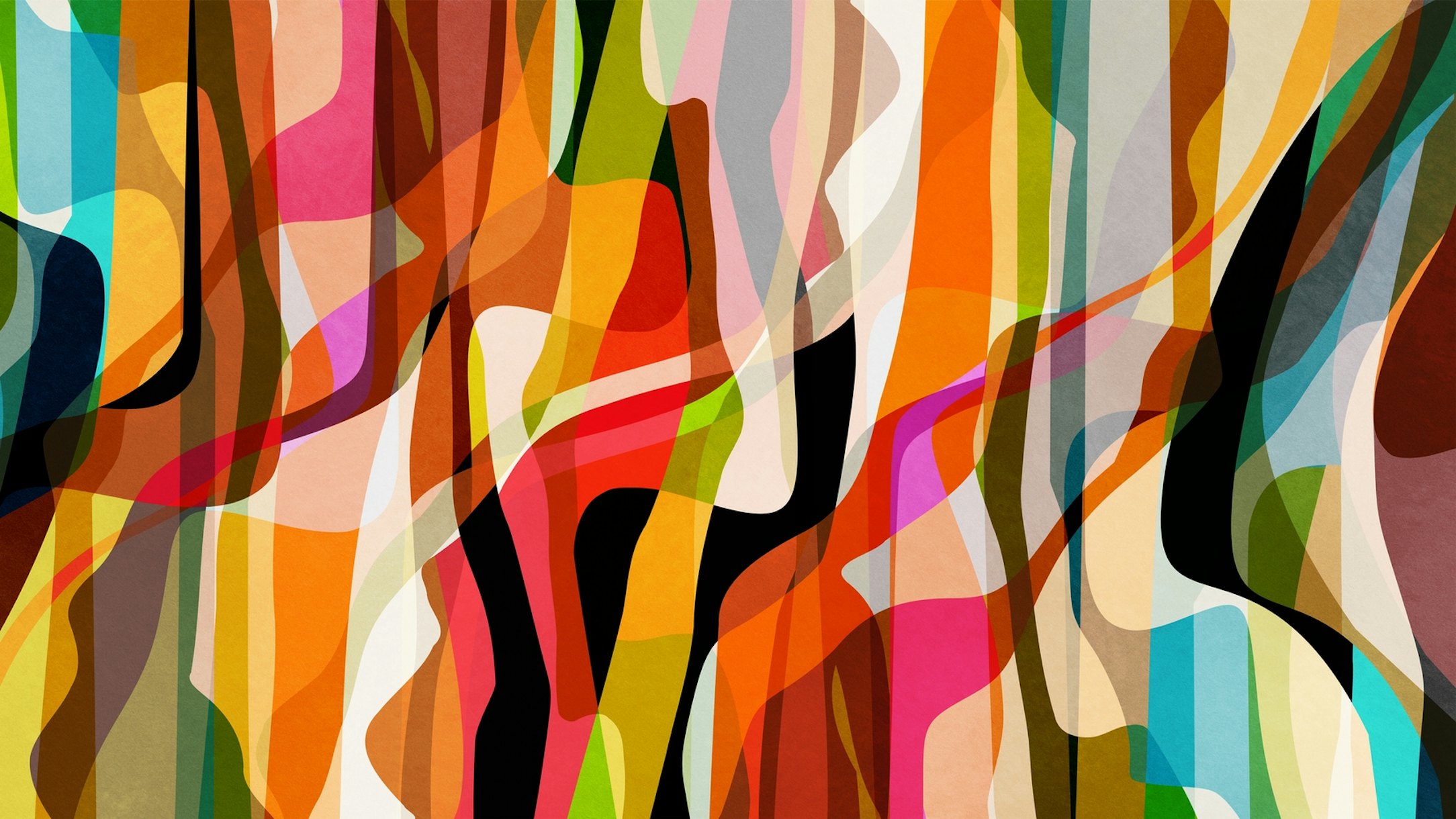 Colored Ripples Wallpaper | Buy High-Quality Wallpapers Online - Happywall