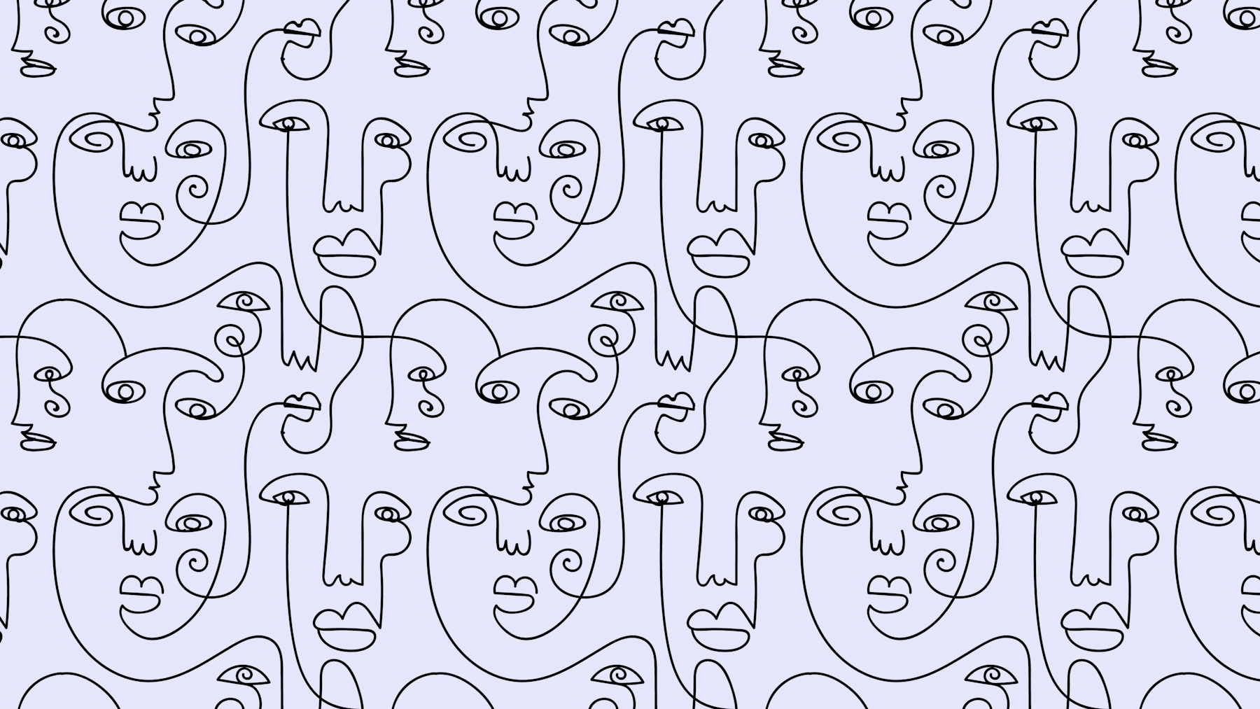 Abstract Picasso-Inspired Faces Wall Mural | Vibrant & Unique Home ...