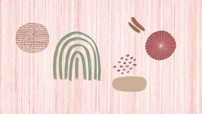 Warm Color Abstract Rainbow Wallpaper