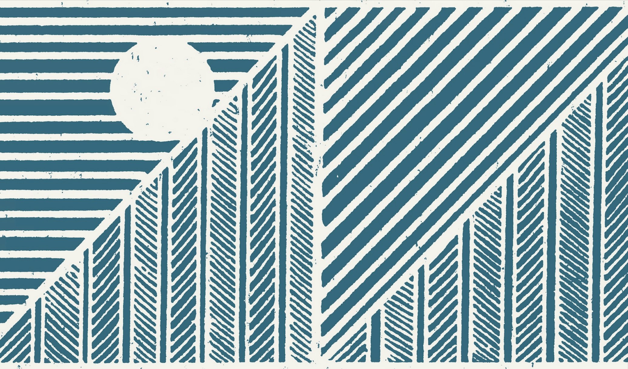 Cyan Geometry Modernist Wallpaper - Buy Online | Happywall