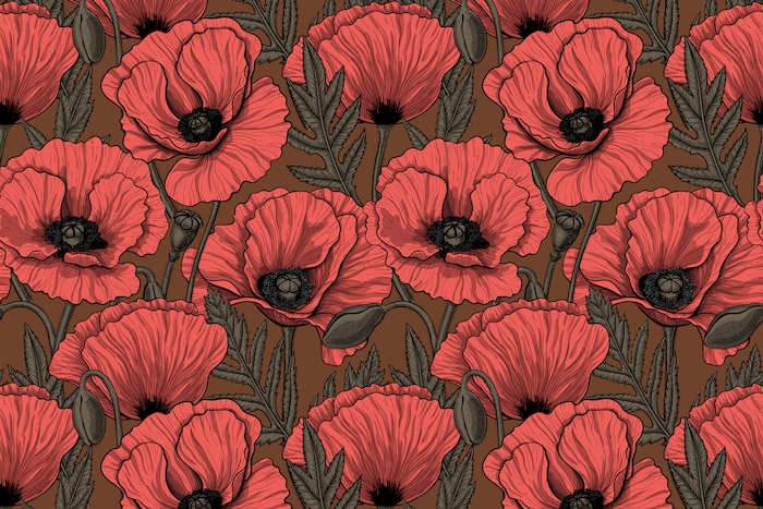 Poppy Garden 2 Wallpaper - Buy Now on Happywall