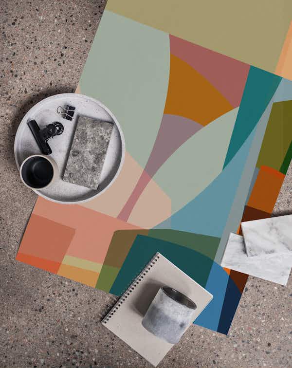 Geometric Landscape 3 Wallpaper - Buy Now on Happywall