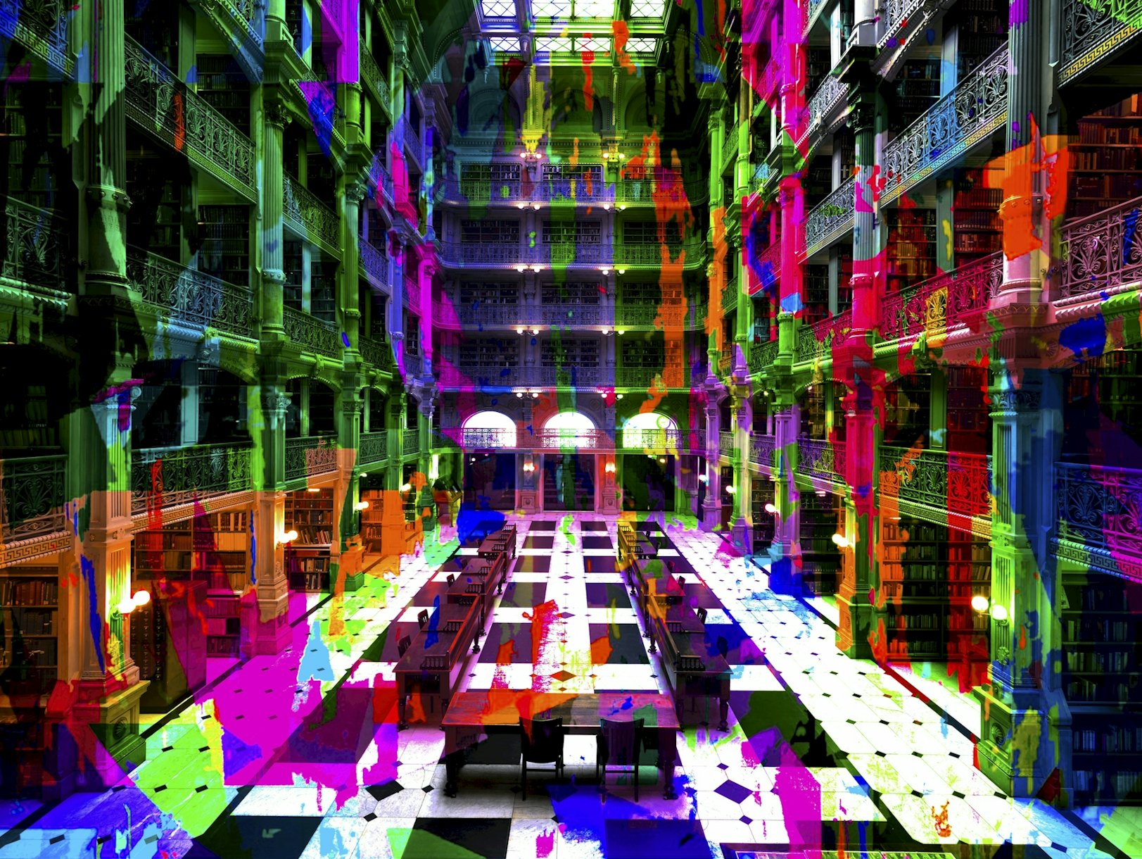 Pop Art Library wallpaper - Free shipping | Happywall